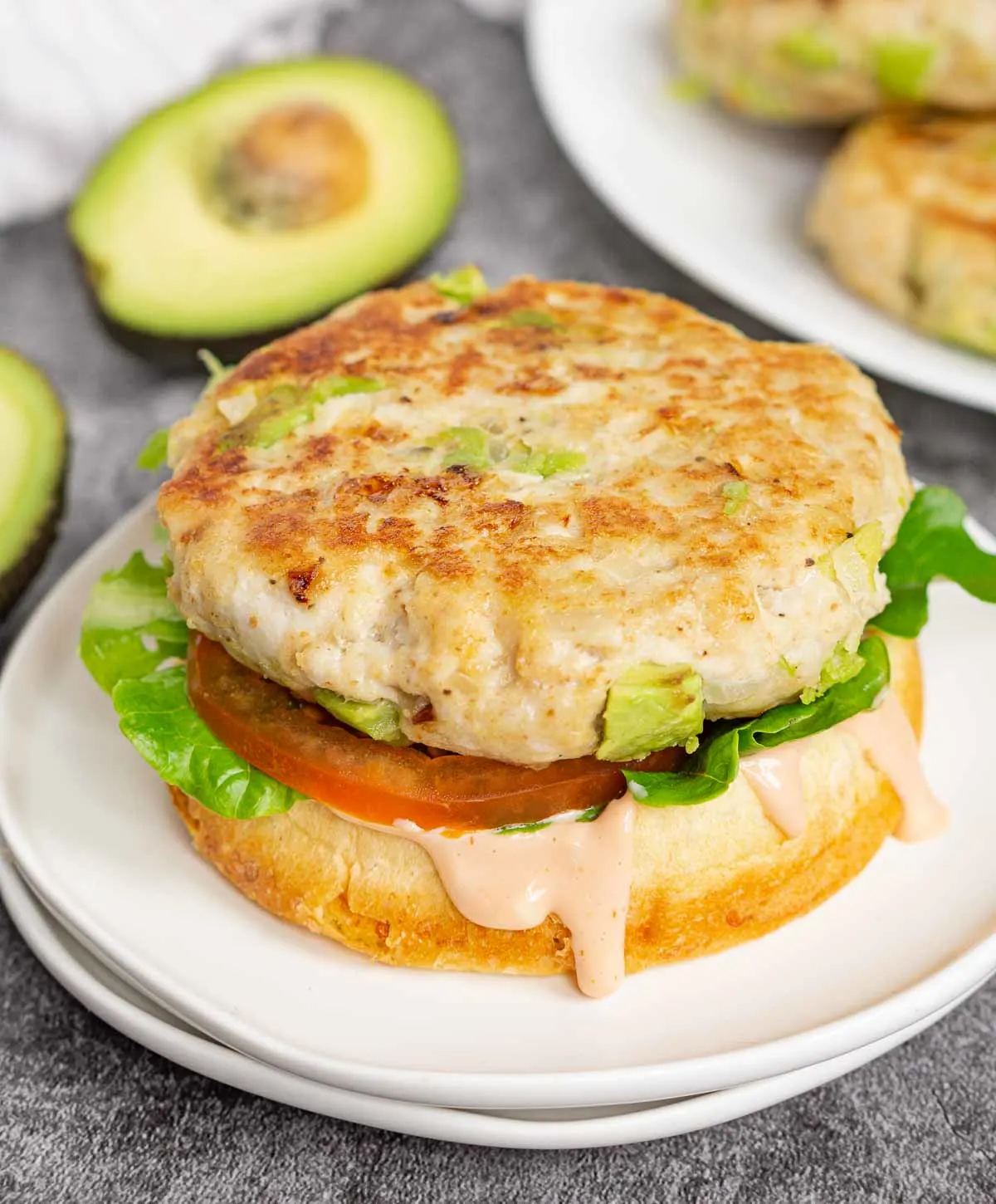 Avocado Chicken Burgers | Babaganosh