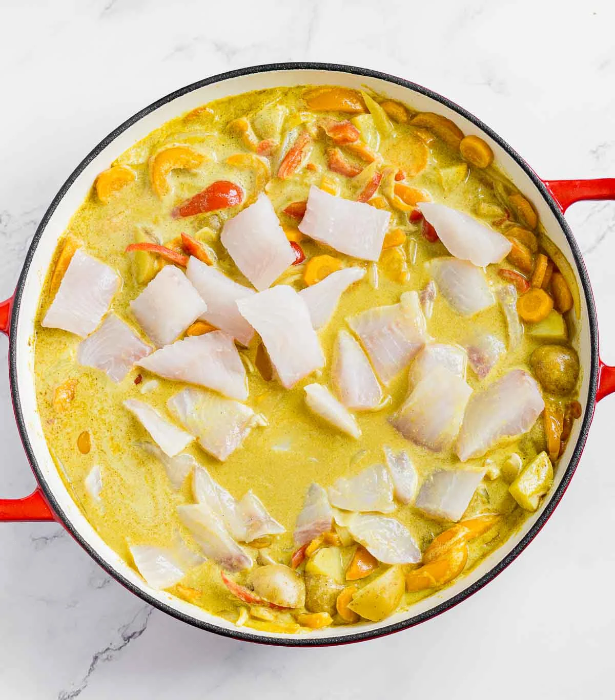 Thai Coconut Fish Curry with Veggies | Babaganosh