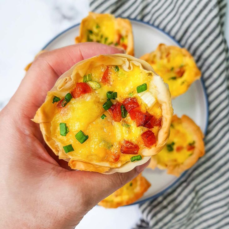 Mini Quiches (Flaky Phyllo Egg Cups!) | Babaganosh