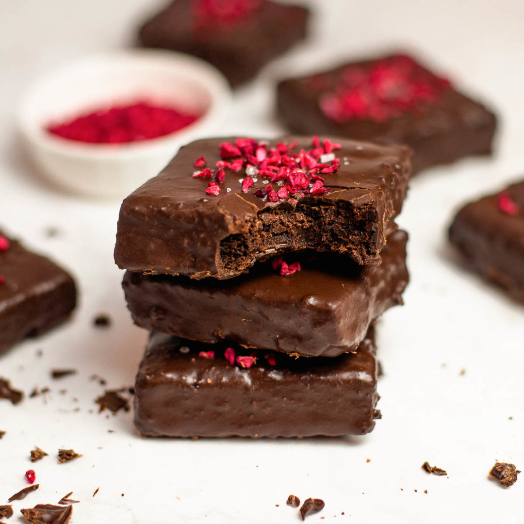 Chocolate Covered Raspberry Brownies | Babaganosh