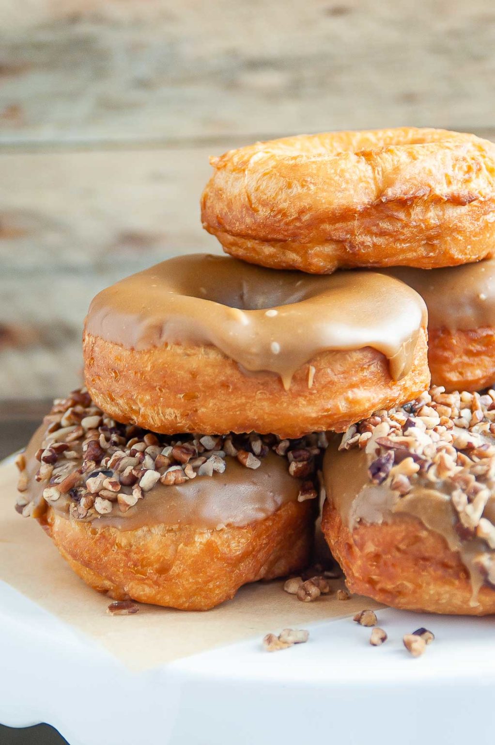 Caramel Biscuit Donuts | Babaganosh