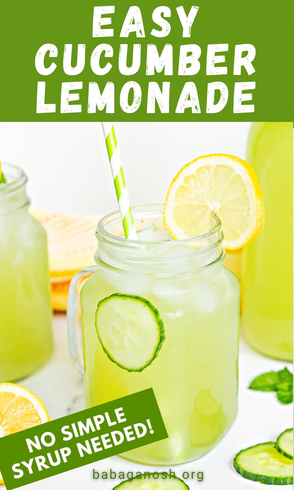 Easy Cucumber Lemonade | Babaganosh