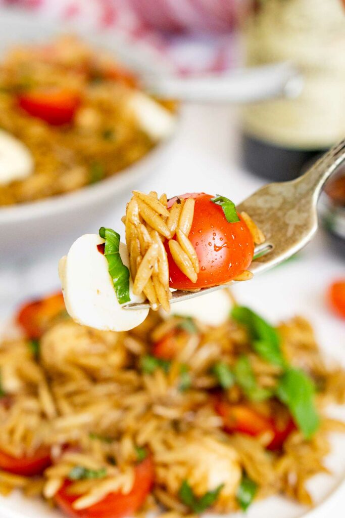 Orzo Caprese Salad | Babaganosh
