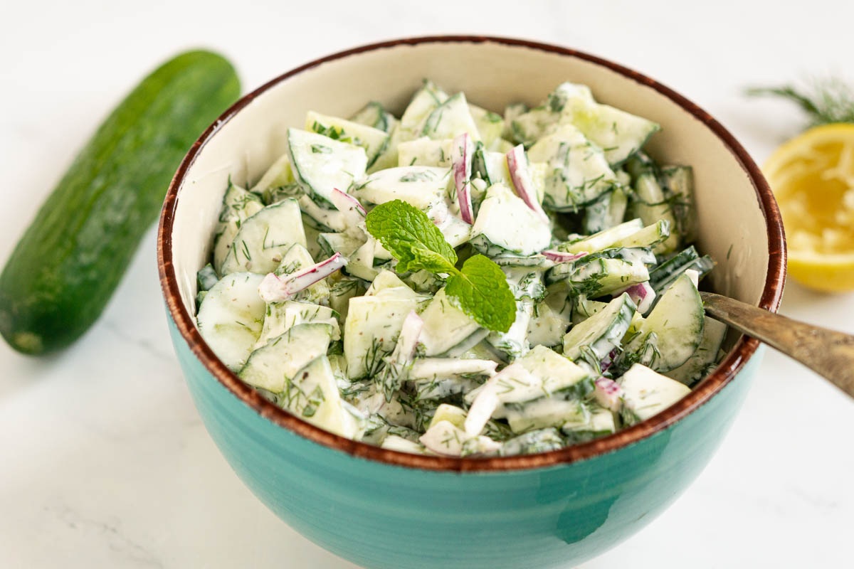 The Best Tzatziki Cucumber Salad | Babaganosh