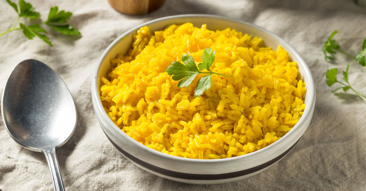 Garlic Turmeric Rice | Babaganosh