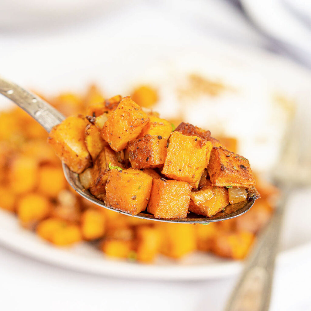 Sweet Potato Home Fries (Air Fryer and Oven Instructions) | Babaganosh