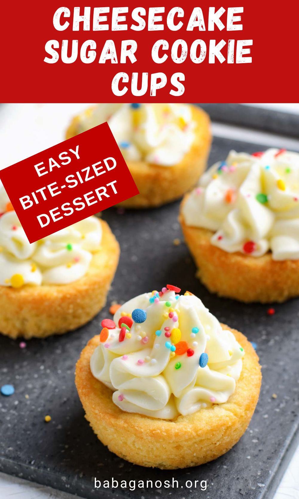 Cheesecake Cookie Cups | Babaganosh