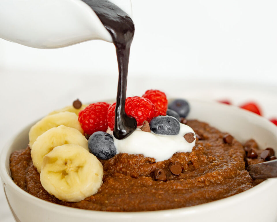 Chocolate Cream of Wheat (Chocolate Farina) | Babaganosh