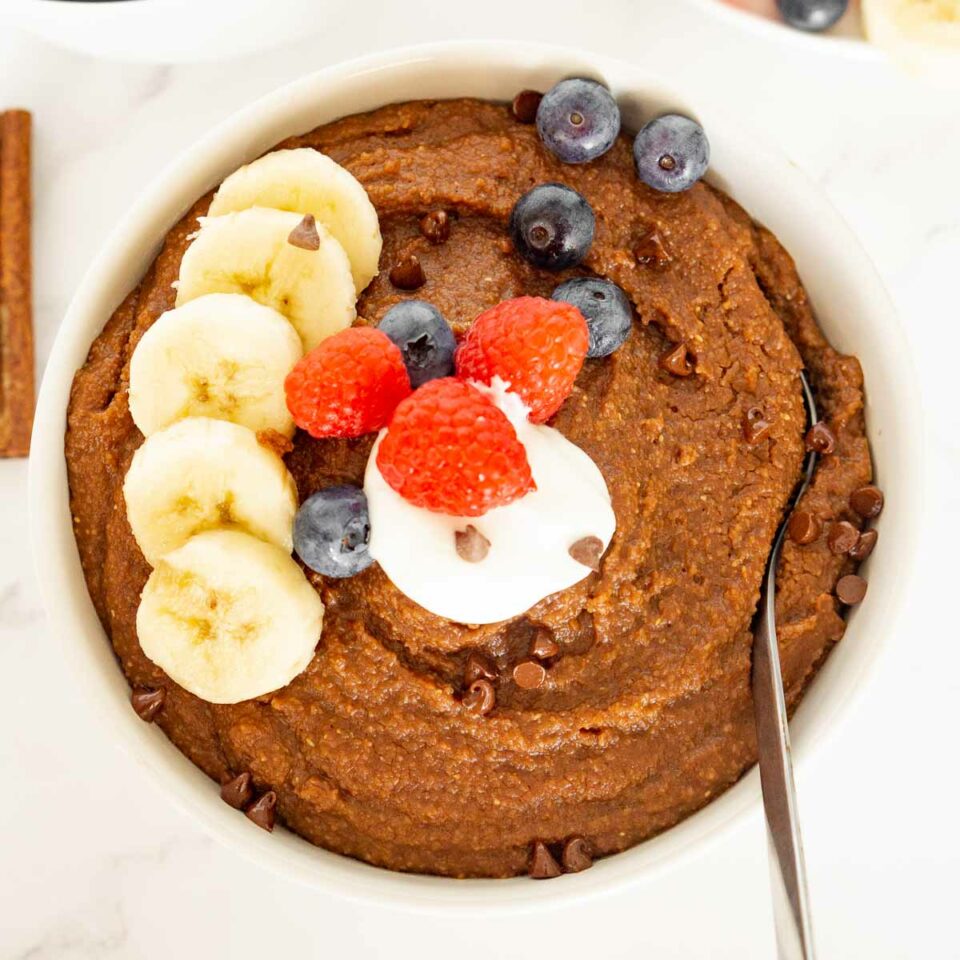 Chocolate Cream of Wheat (Chocolate Farina) | Babaganosh