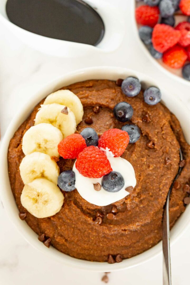 Chocolate Cream of Wheat (Chocolate Farina) | Babaganosh