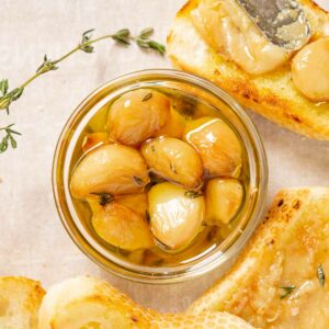 Air Fryer Garlic Confit | Babaganosh