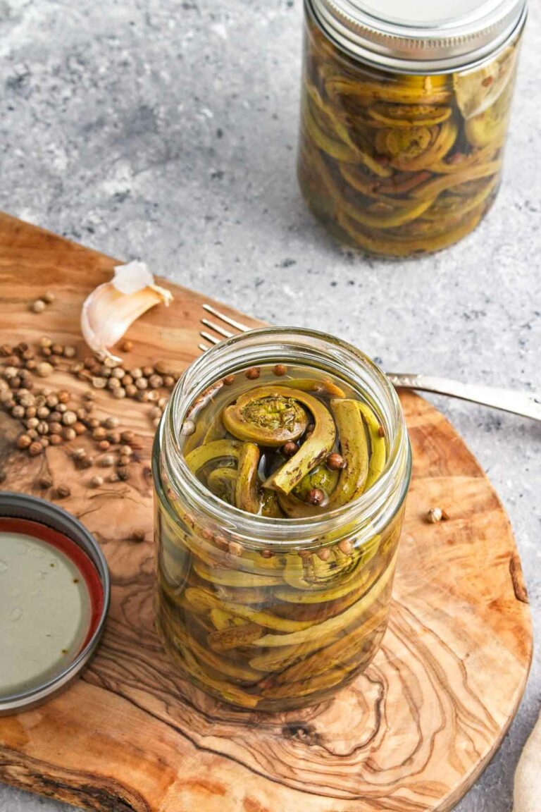 Easy Pickled Fiddleheads | Babaganosh