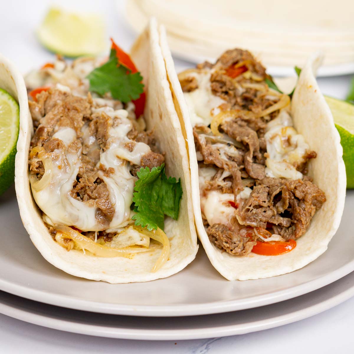 Philly Cheesesteak Tacos | Babaganosh