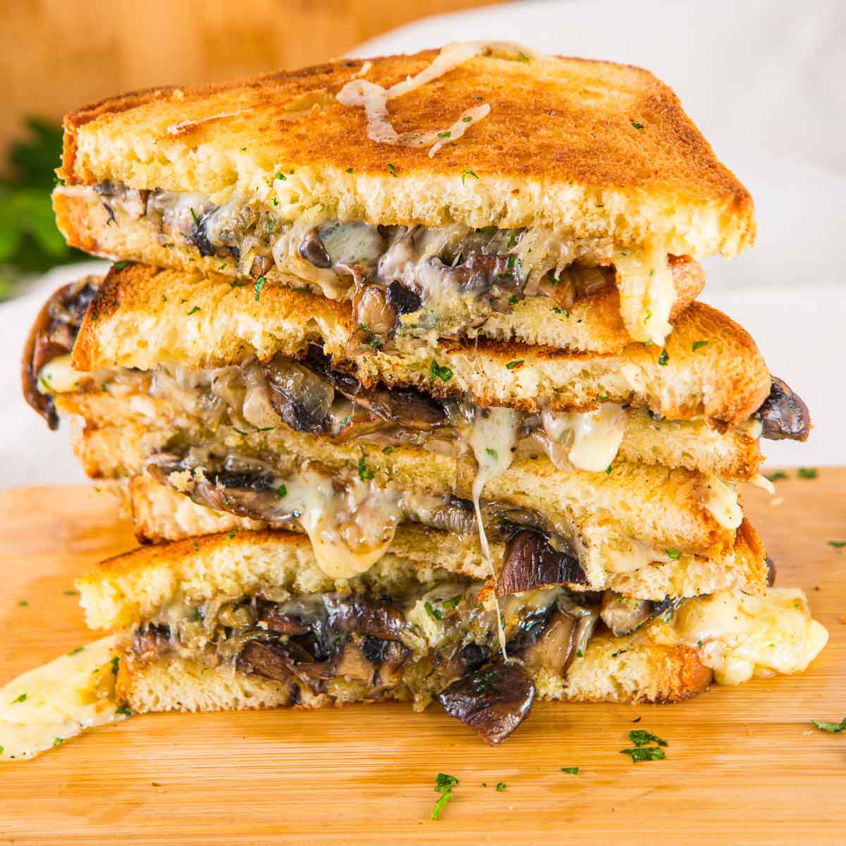 Mushroom Onion Grilled Cheese | Babaganosh