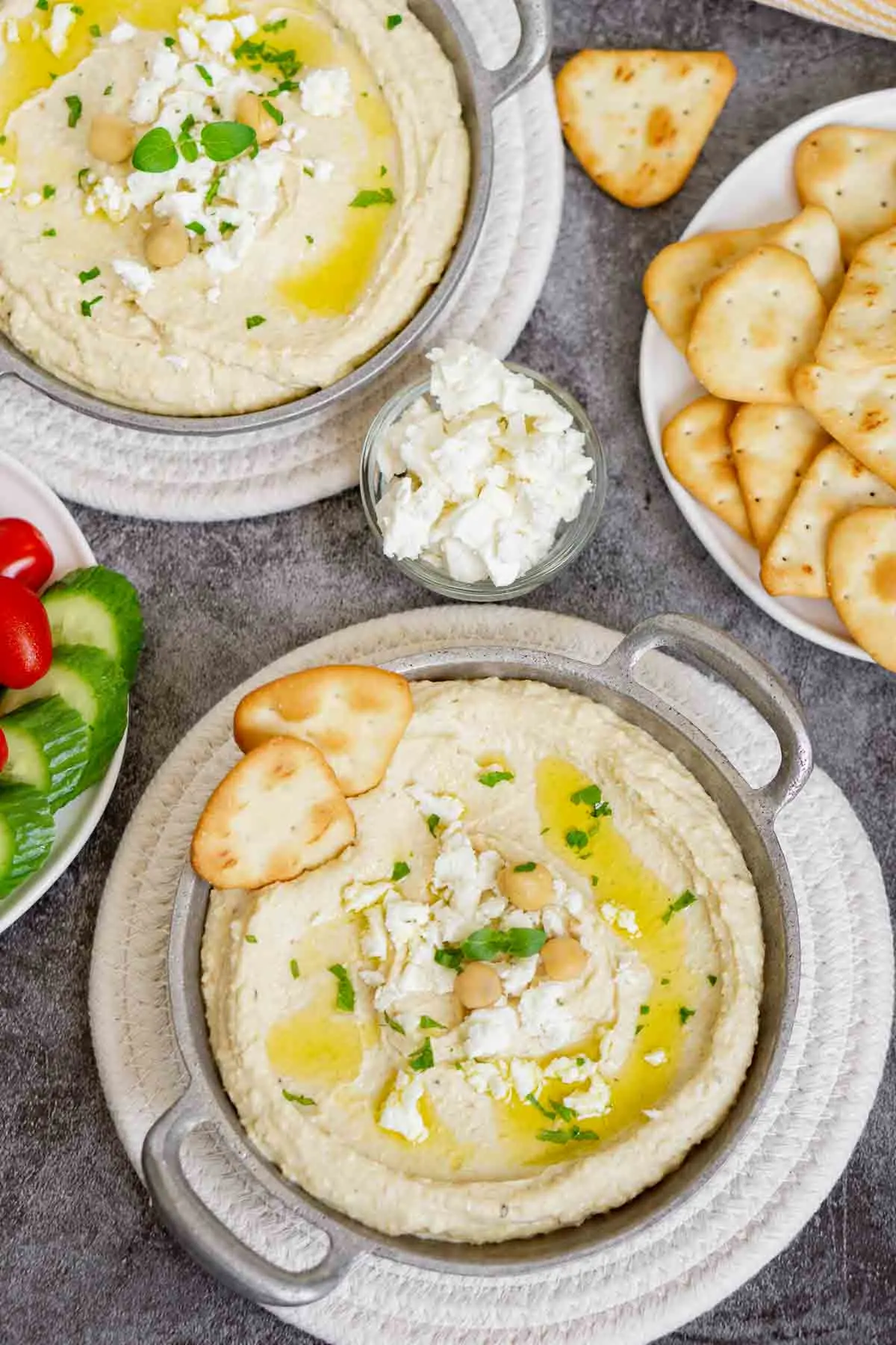 Feta Hummus | Babaganosh