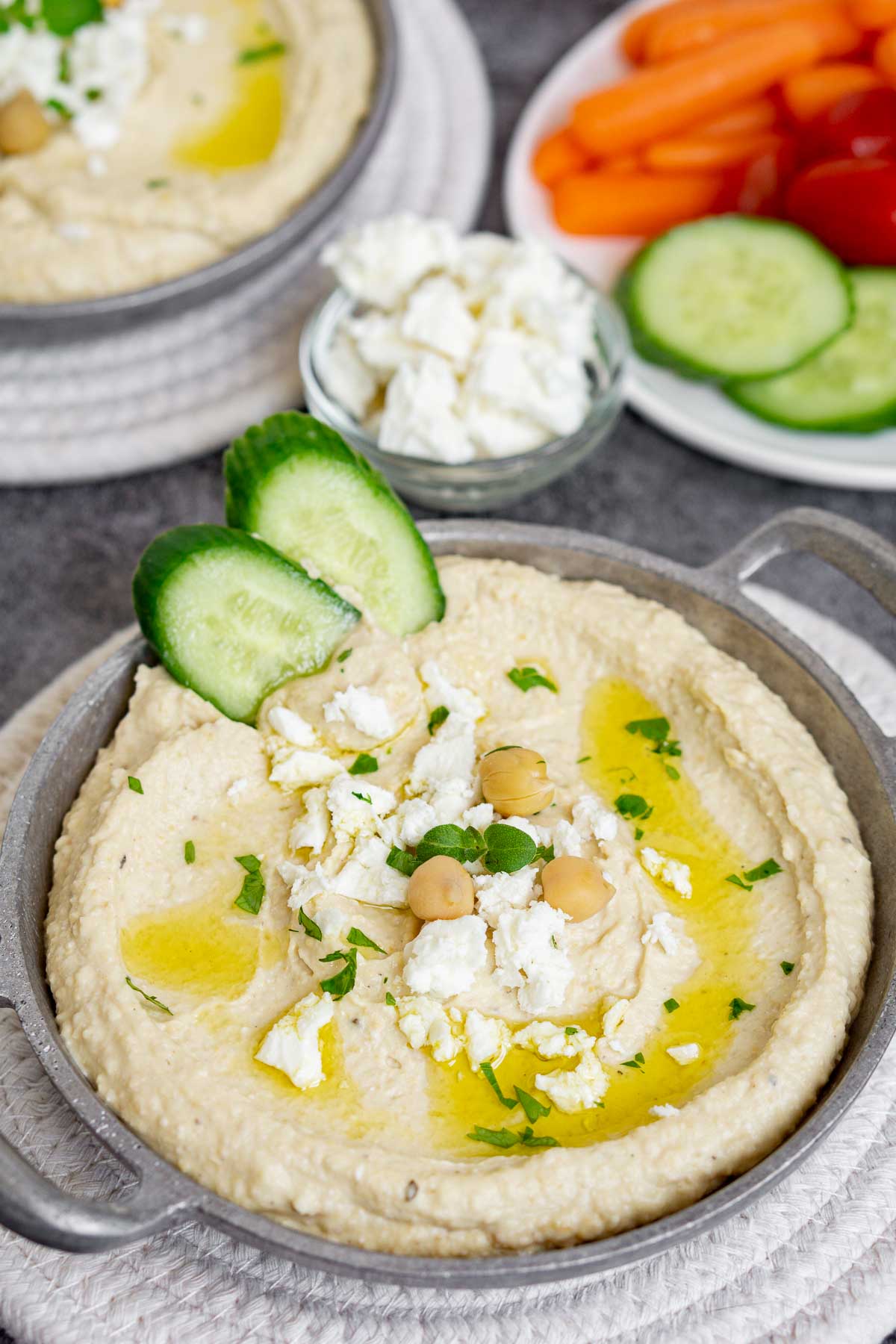 Feta Hummus | Babaganosh