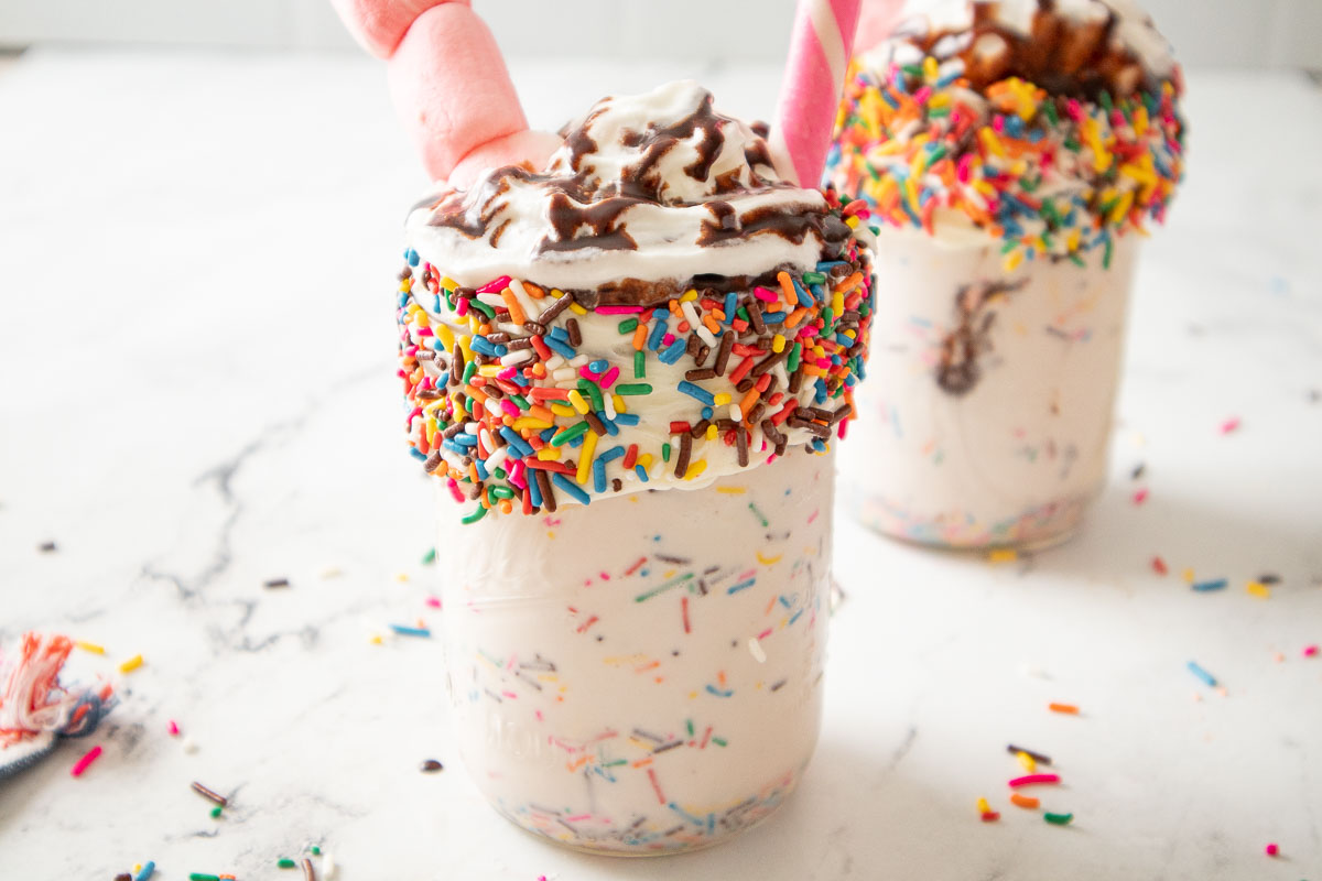 Birthday Cake Milkshakes | Babaganosh