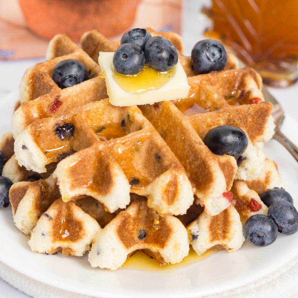 Muffin Mix Waffles (Easiest Waffles Ever!) | Babaganosh