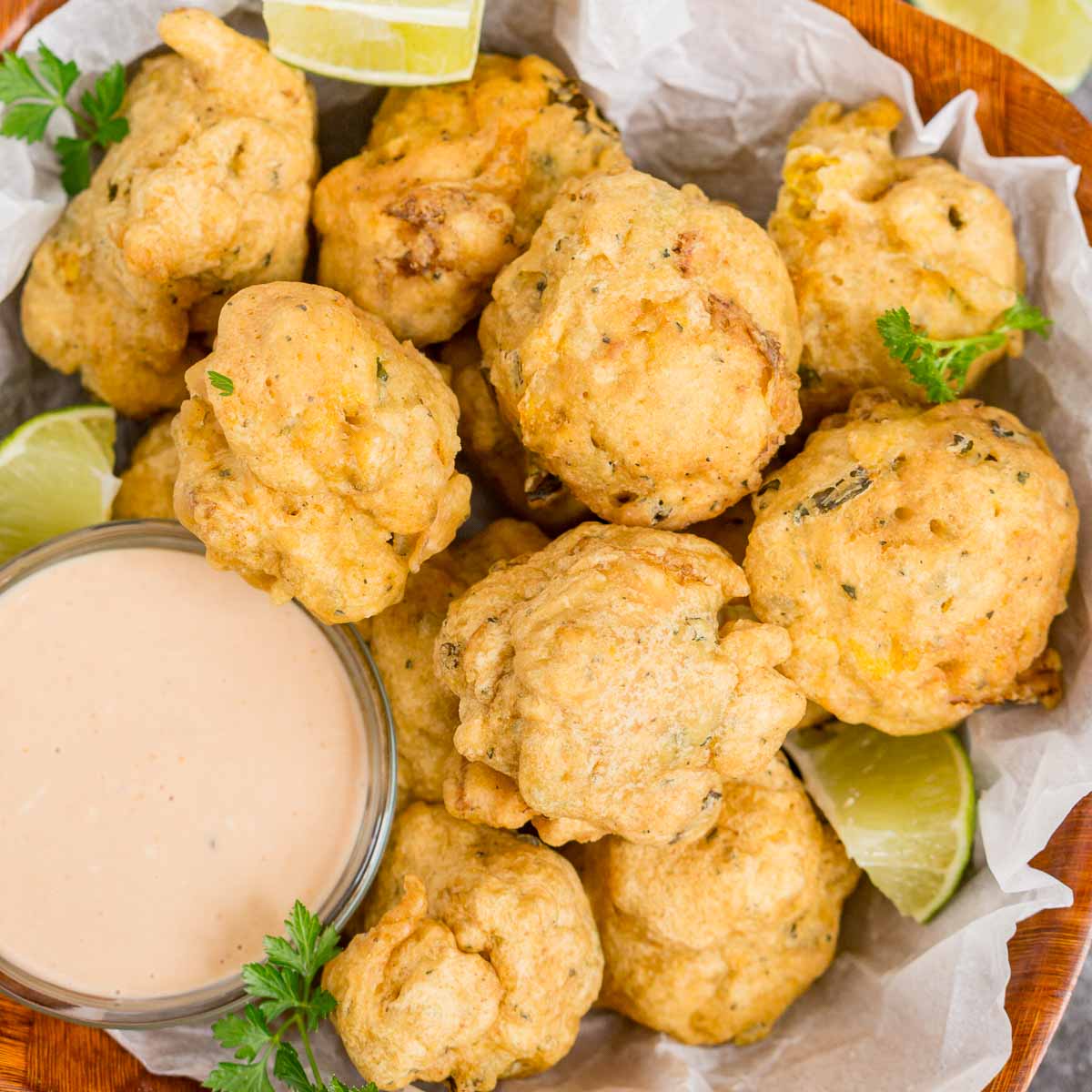Cucumber Blossom Fritters with Dipping Sauce | Babaganosh