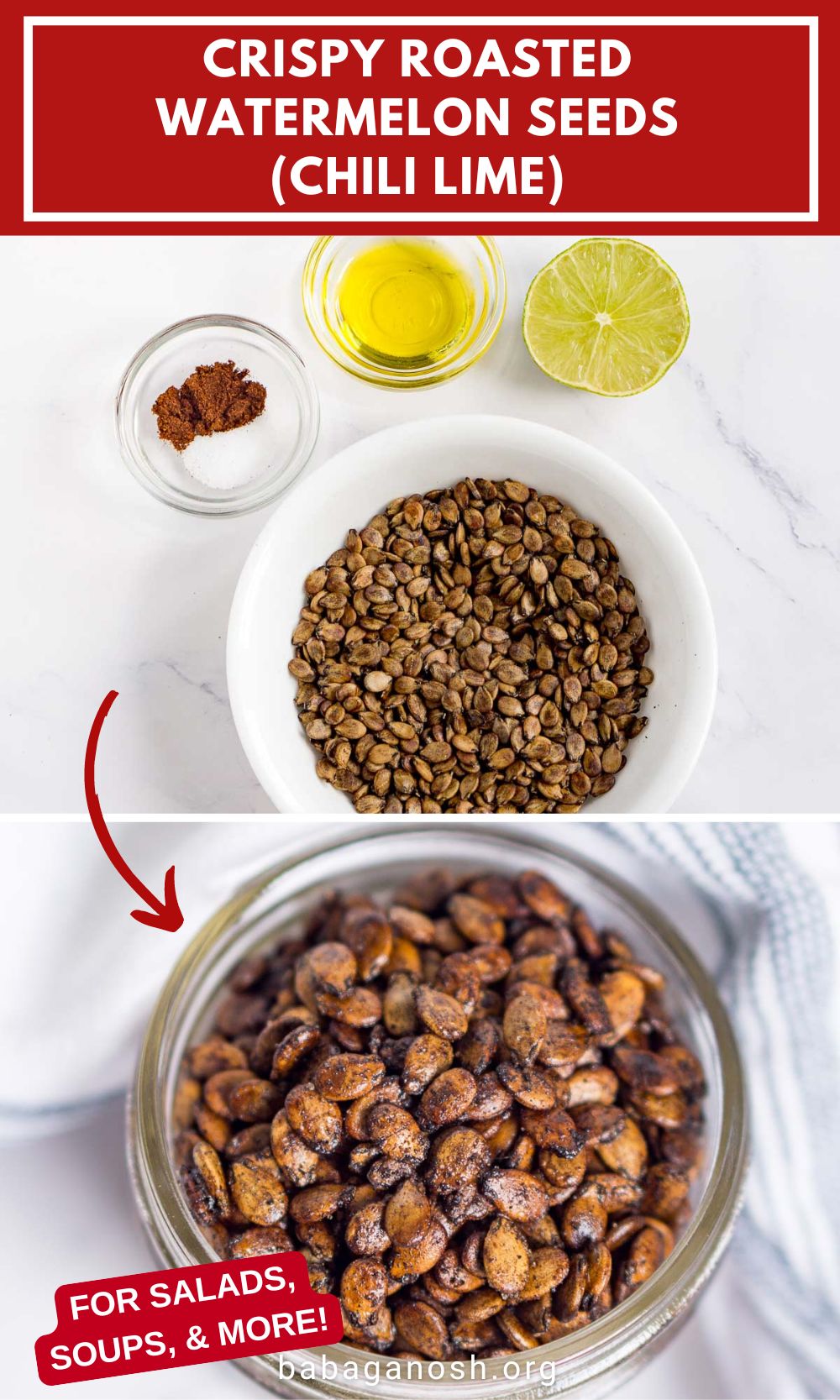 Chili Lime Roasted Watermelon Seeds | Babaganosh