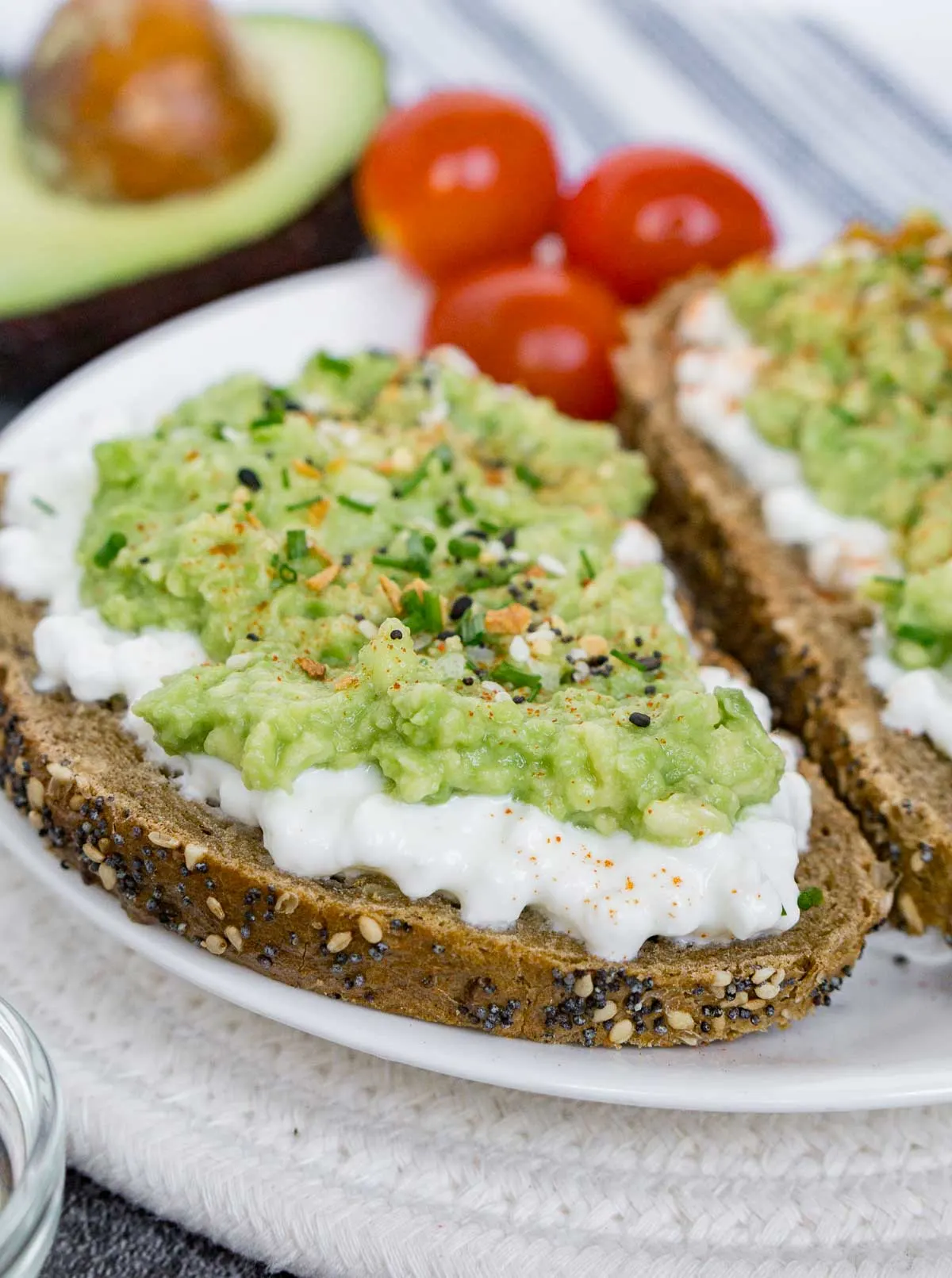 Cottage Cheese Avocado Toast | Babaganosh