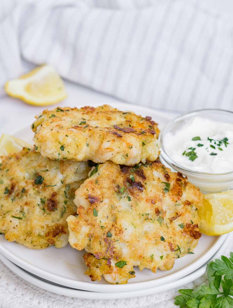 Easy Shrimp Fritters | Babaganosh