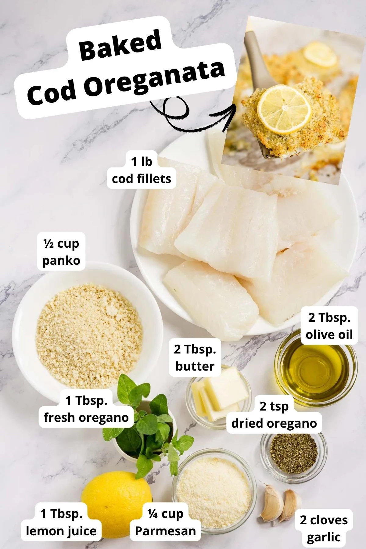 Cod Oreganata - 20 Minute Dinner | Babaganosh