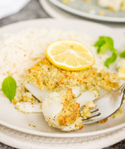 Cod Oreganata - 20 Minute Dinner | Babaganosh