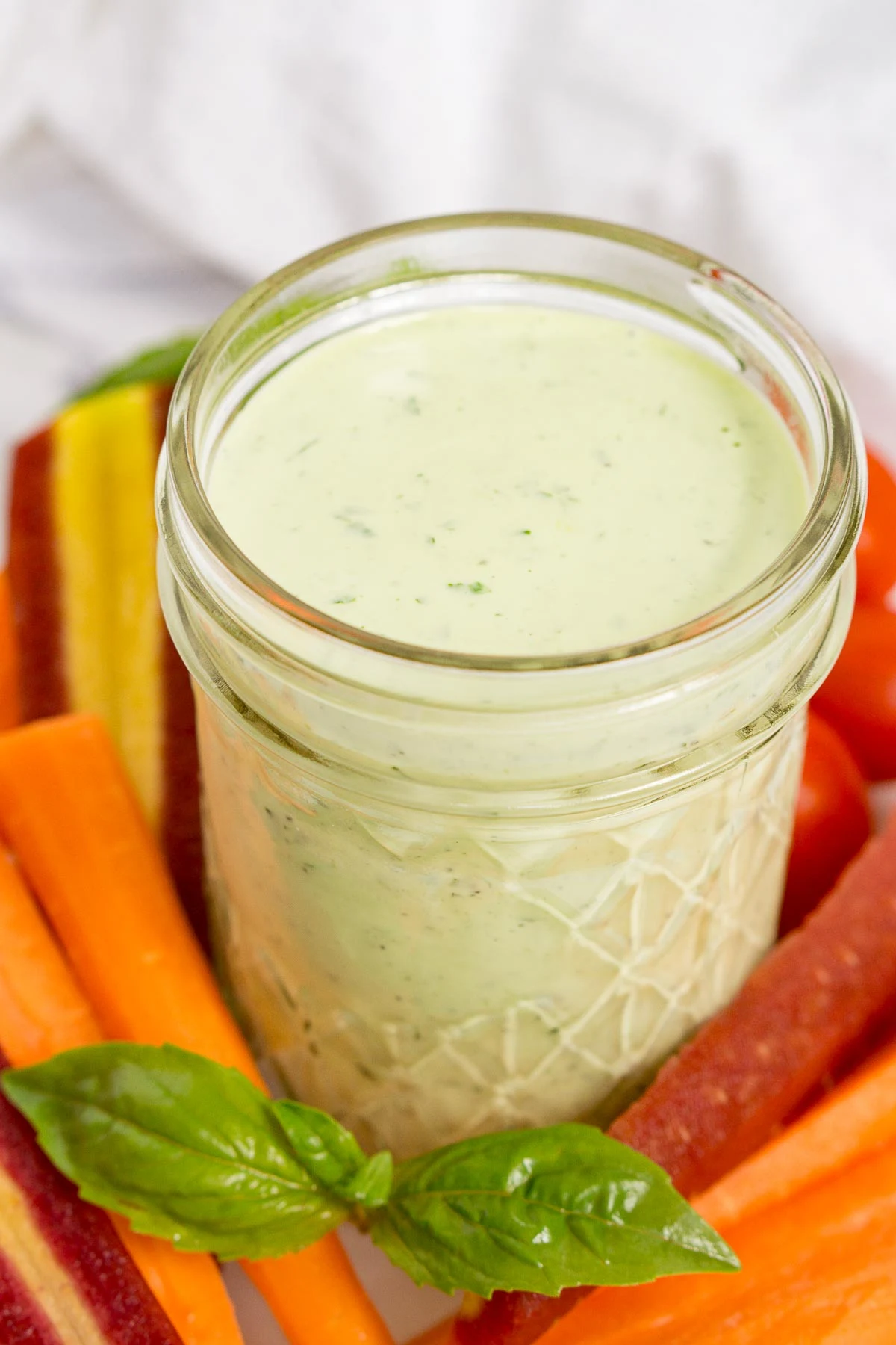 Creamy Basil Dressing | Babaganosh