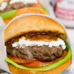 Goat Cheese Burgers with Bacon Jam | Babaganosh