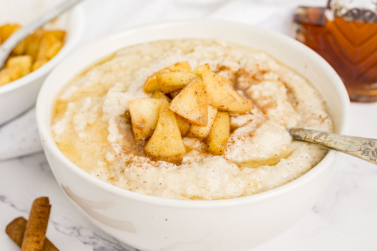 Millet Porridge with Caramelized Apples | Babaganosh