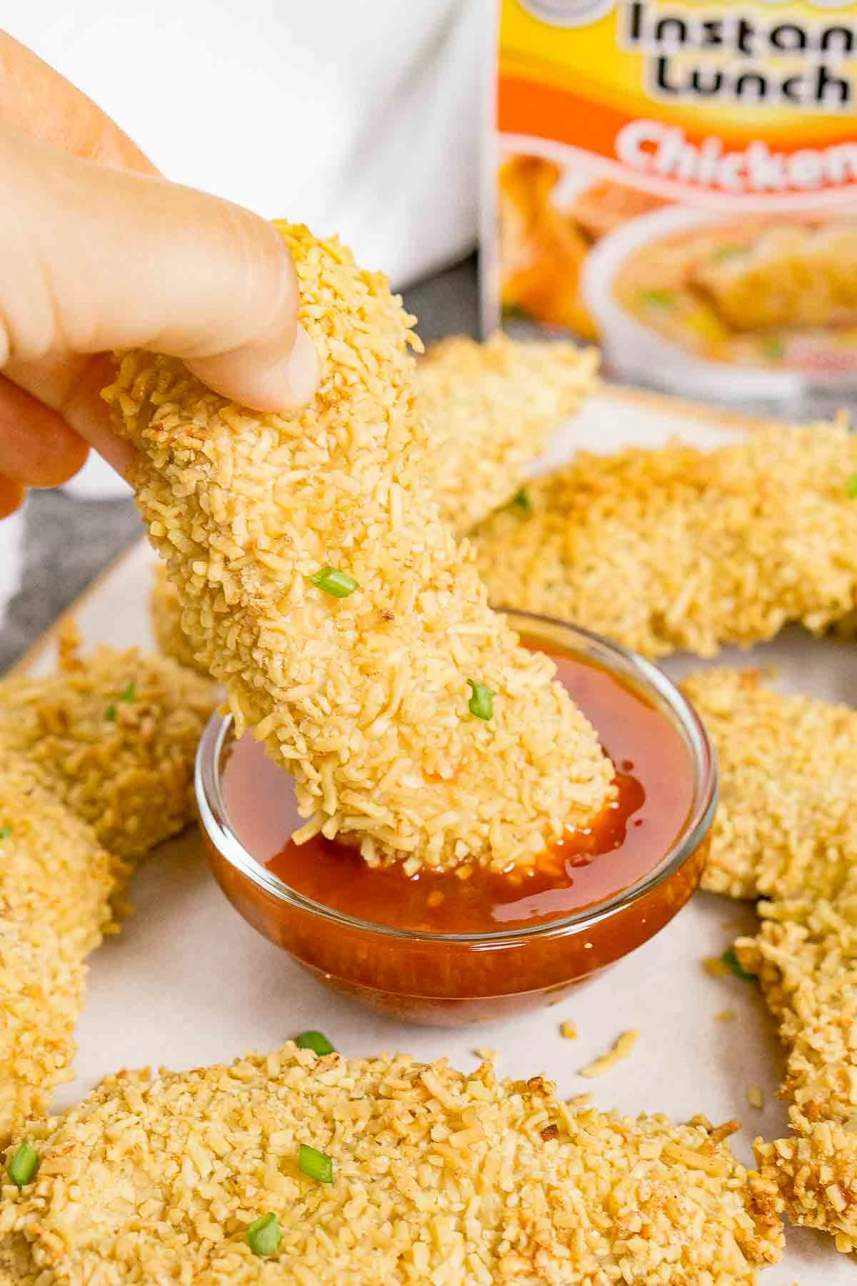 Crispy Ramen Crusted Chicken (Air Fryer or Baked) | Babaganosh